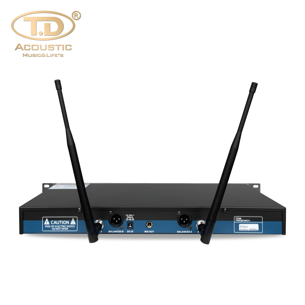 MICRO KHÔNG DÂY TD M-8PRO ( PHIÊN BẢN MỚI 2024) - Chính Hãng TD Acoustic Âm Thanh nhập khẩu